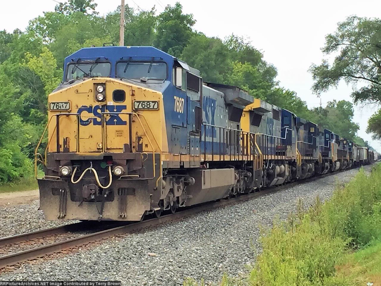 CSX 7687, CSX 9013, CSX 7343, CSX 9039, CSX 3127, CSX 7869, CSX 168